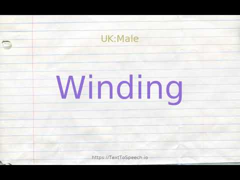 How to pronounce winding