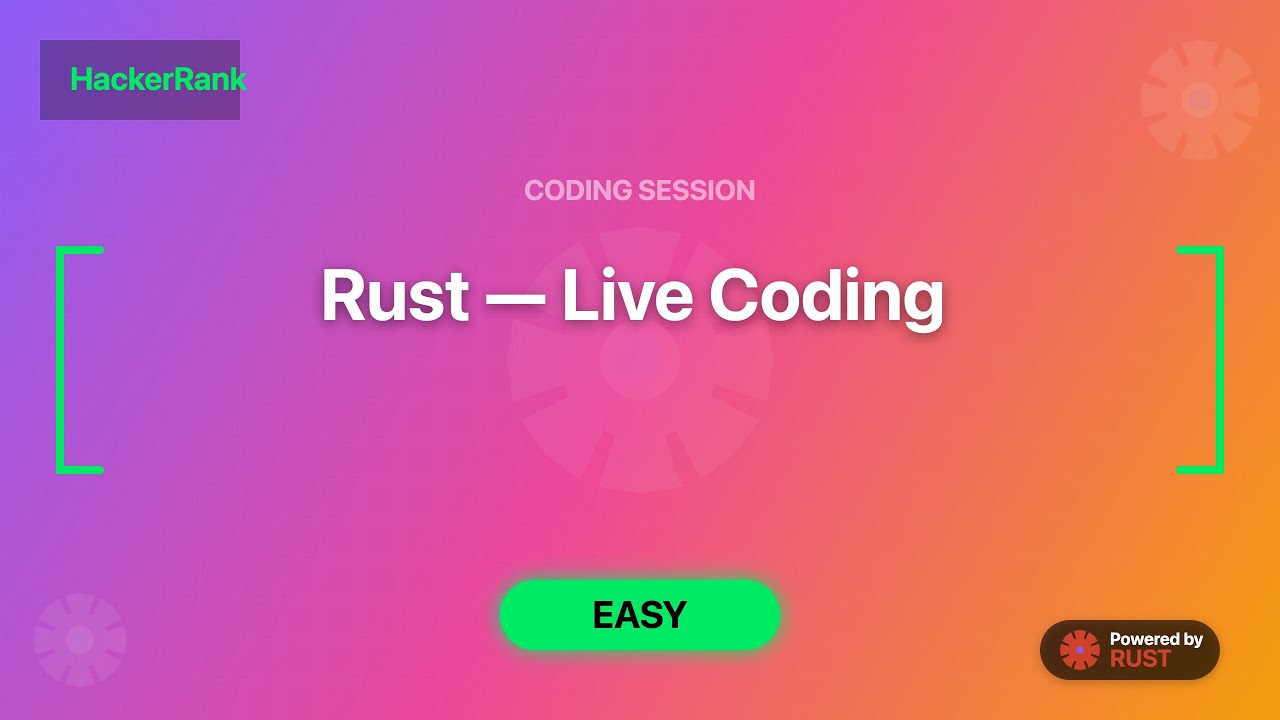 Solving a HackerRank Problem in Rust — Live Coding (Challenge #2)
