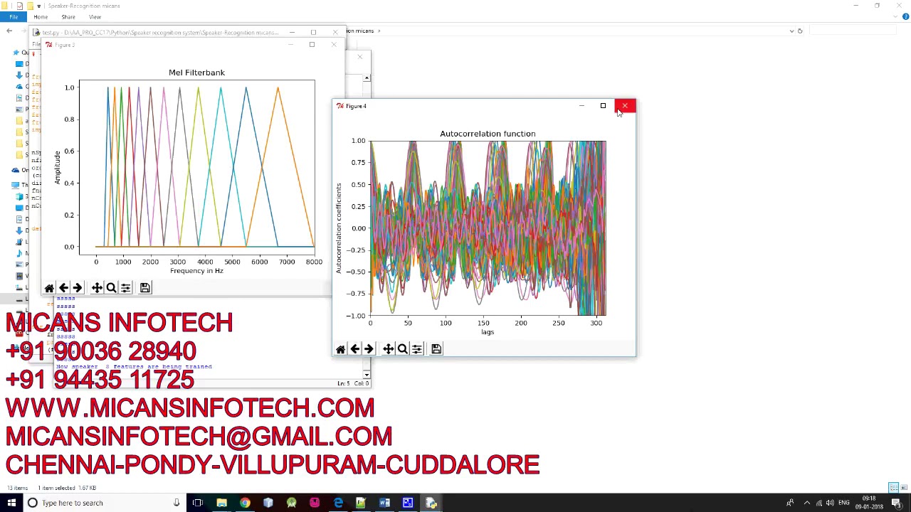 PYTHON SOURCE CODE FOR Speaker recognition