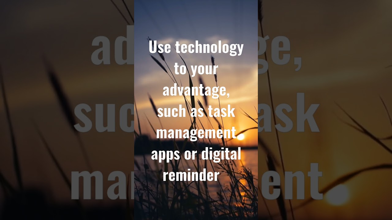 Time tip #007 - Use technology to your advantage, such as task management apps or digital reminders.
