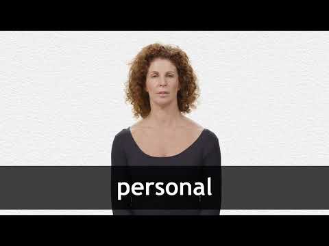 How to pronounce PERSONAL in American English