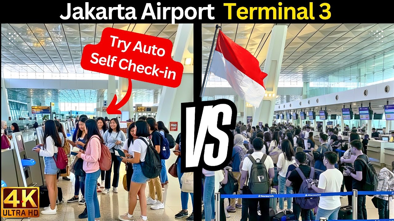 Jakarta Soekarno Hatta Airport ❗Terminal 3 Departure Complete Guide❗Self Check-in, Shopping and Food
