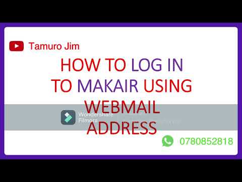HOW to log in to MAKAIR using your activated Webmail address and Password