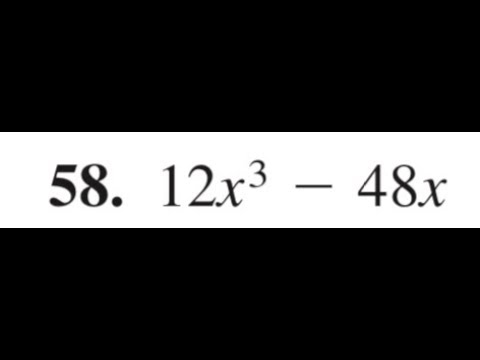 factor 12x^3 - 48x
