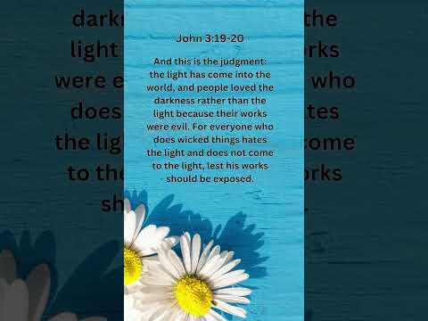 Journey of faith and spiritual growth | John 3:19-20 Daily Bible Verse