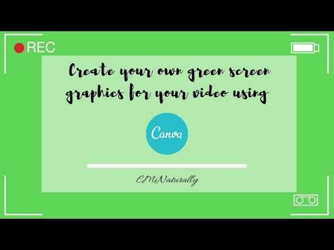 LEARN HOW TO MAKE GREEN SCREEN GRAPHICS ON CANVA | Green Screen Tutorial
