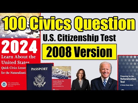 [2008 version] USCIS 100 Civics Questions & Answers Random Order for US Citizenship interview