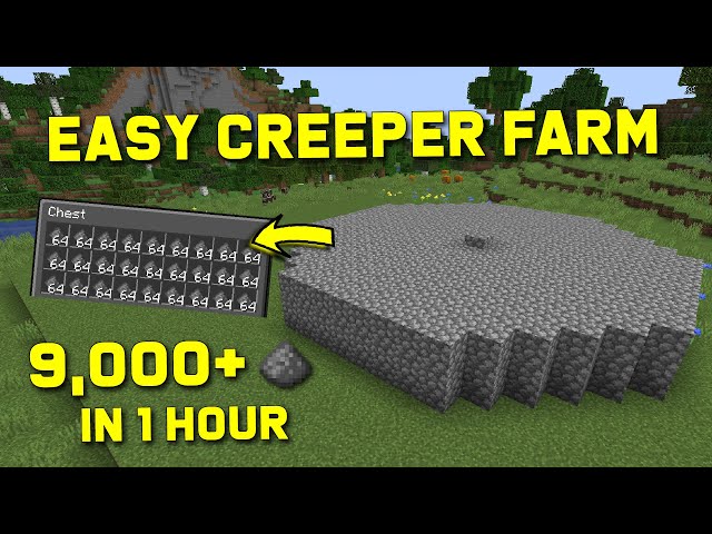 Easiest gunpowder farm to build in Minecraft (2022)
