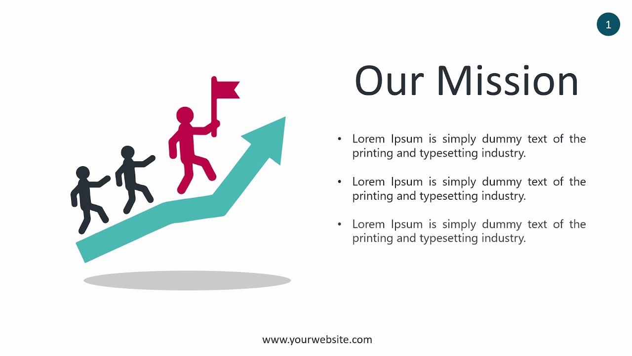 Our Mission Infographic - Animated PowerPoint Template