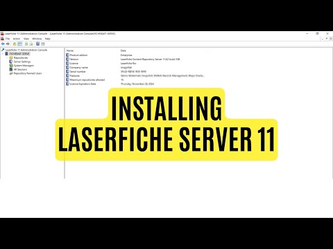 How-to Install Laserfiche Server 11