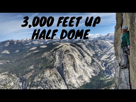 Thank God Ledge - Half Dome 😬🏞  #climbing #Yosemite
