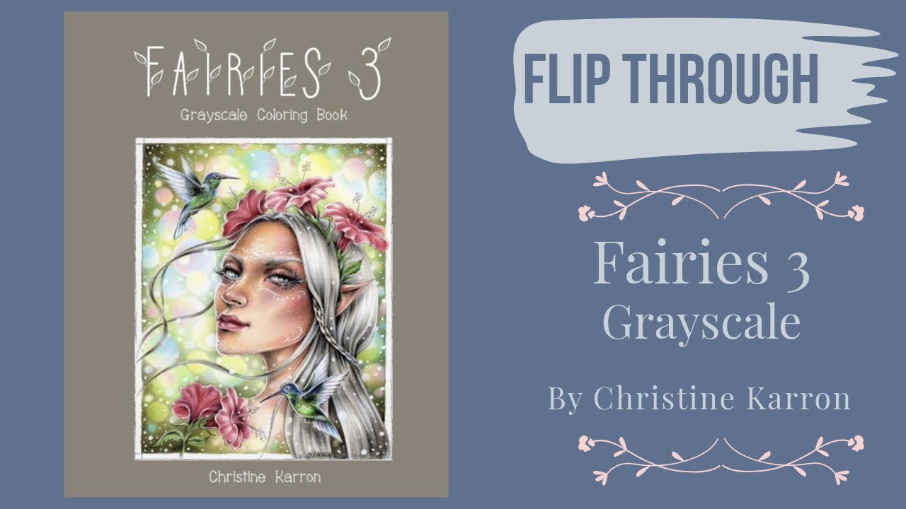 [FLIP THROUGH] Faries 3 Grayscale By Christine Karron ISBN 9781710036701
