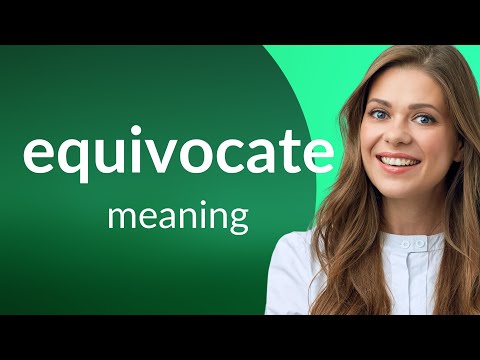Decoding "Equivocate": More Than Just Hesitation!