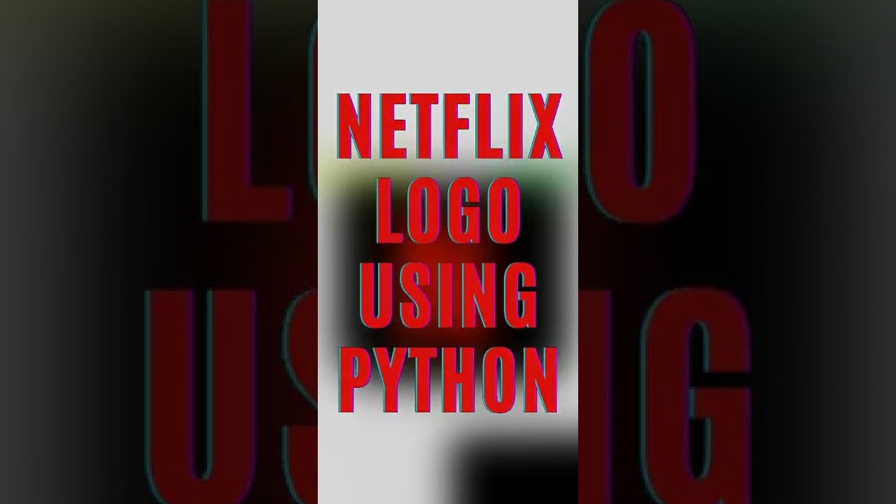 Netflix logo 🔥 using Python Turtle  | Netflix logo using Python |Turtle Design | WOP