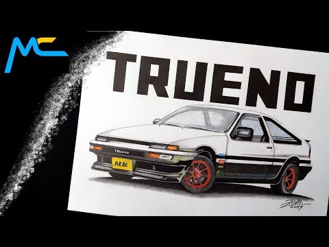 47. My Drawing - Toyota Trueno AE86 / Realistic - Realistické