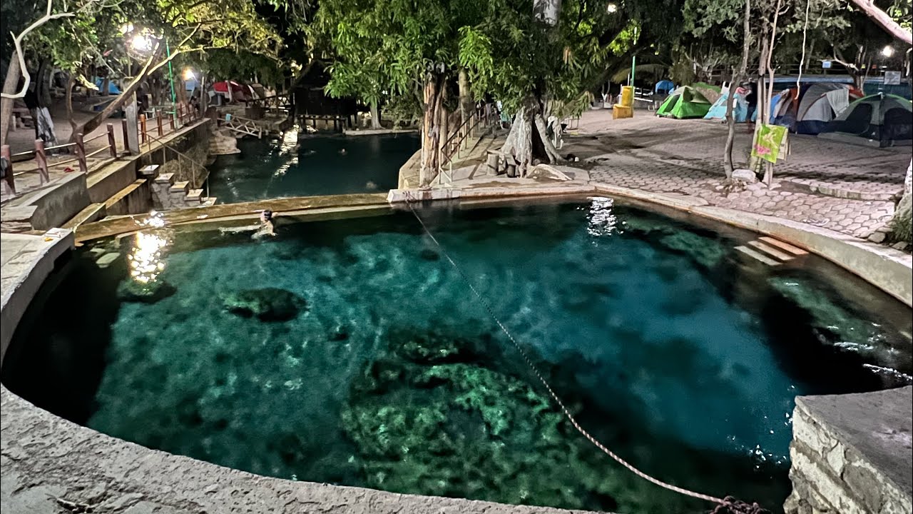 Así es el Balneario Las Huertas de Noche