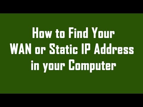 How to Find My Static IP Address