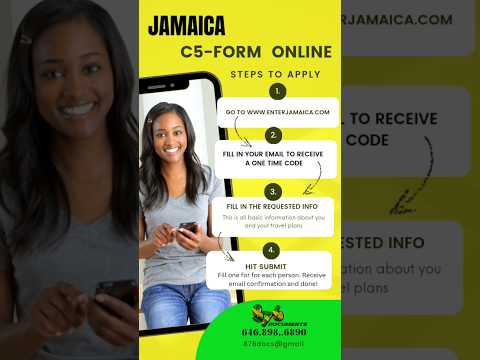 Steps to completing the JAMAICA C5- Customs and Immigration #travel form