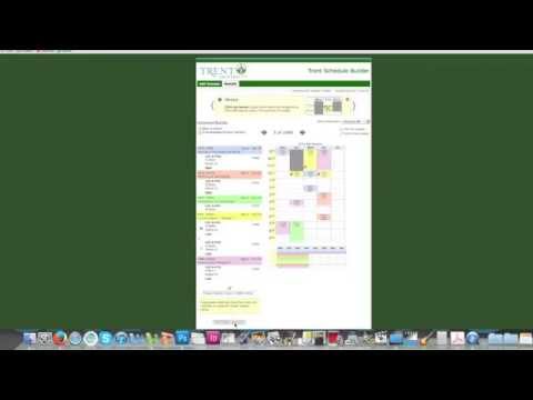 Trent University Course Registration - Visual Schedule Builder