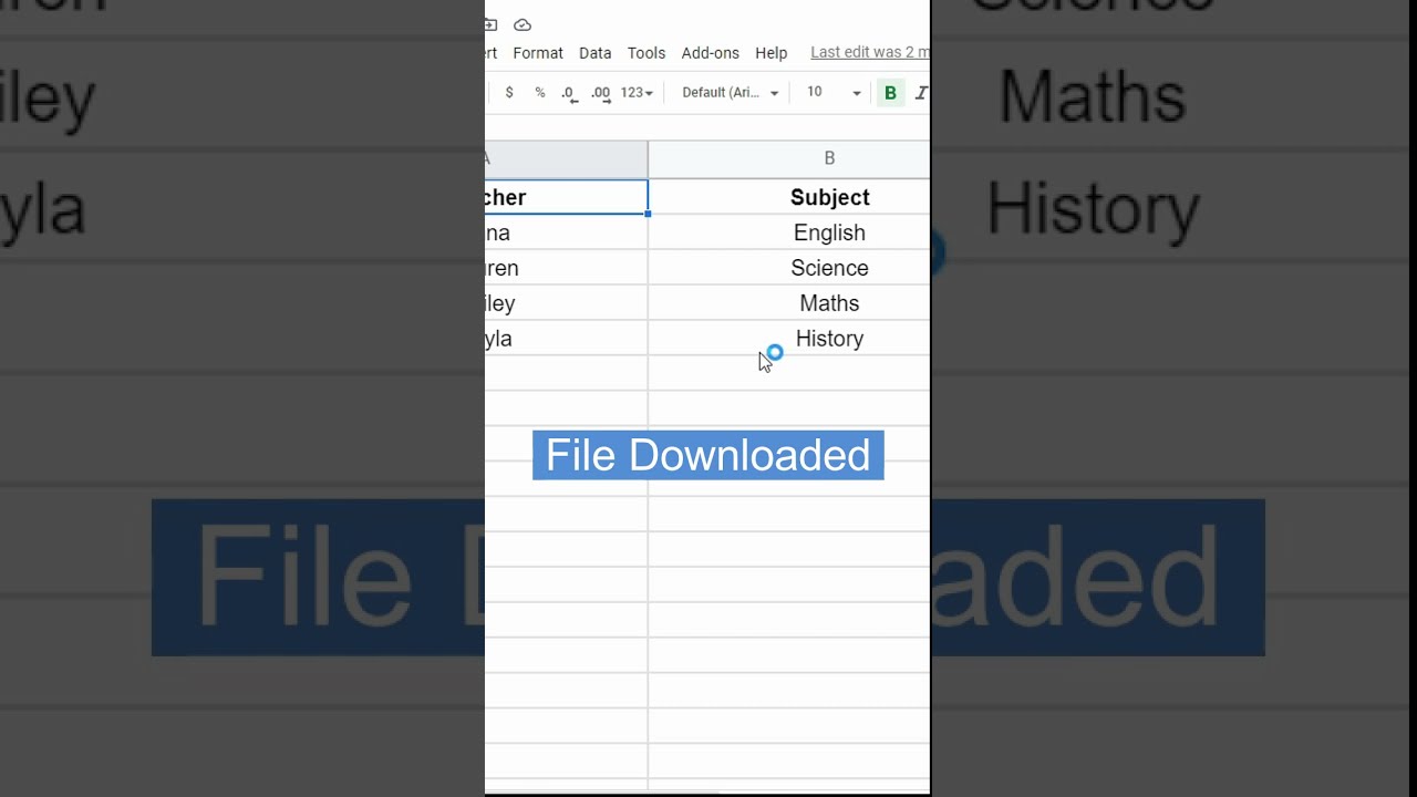 Convert Google Sheets to Excel