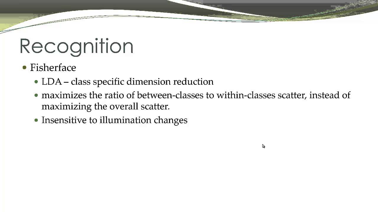 Pattern Recognition course project presentation