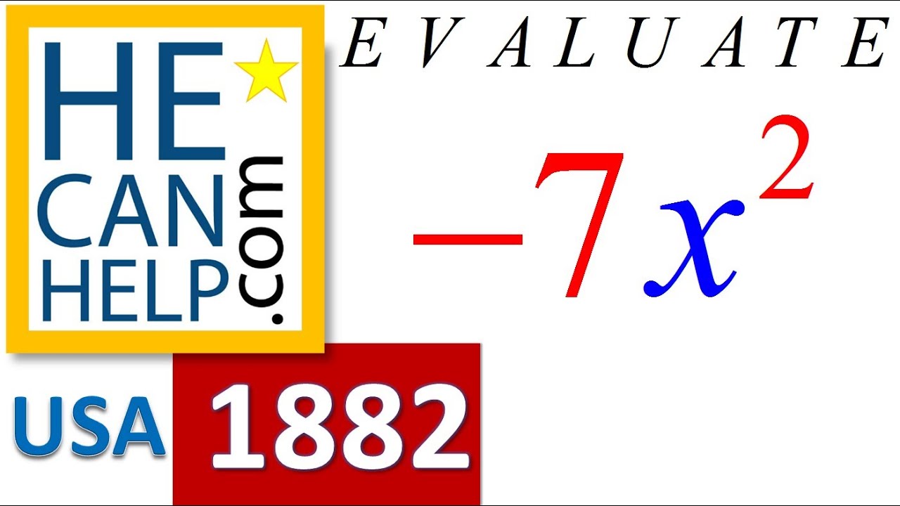 1882 {HECANHELP.COM} Teach Me Evaluate the Expression College Algebra