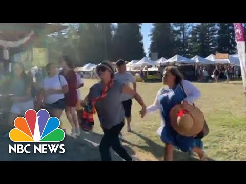 Gunfire Sends Crowd Running At Garlic Festival In Gilroy, California | NBC News