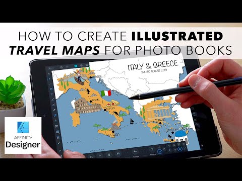 How I Create Illustrated Travel Maps for Photo Books