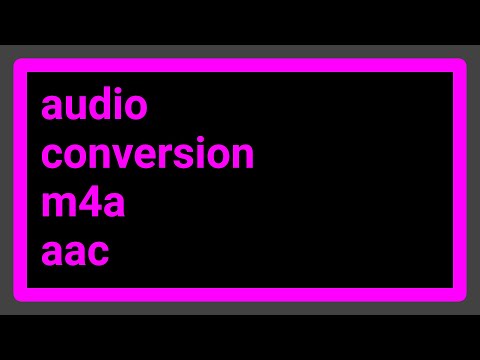 How to decode AAC (.m4a) audio files into WAV?