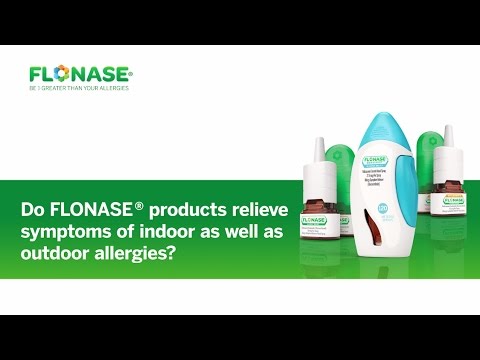 Do FLONASE® products relieve symptoms of indoor as well as outdoor allergies?