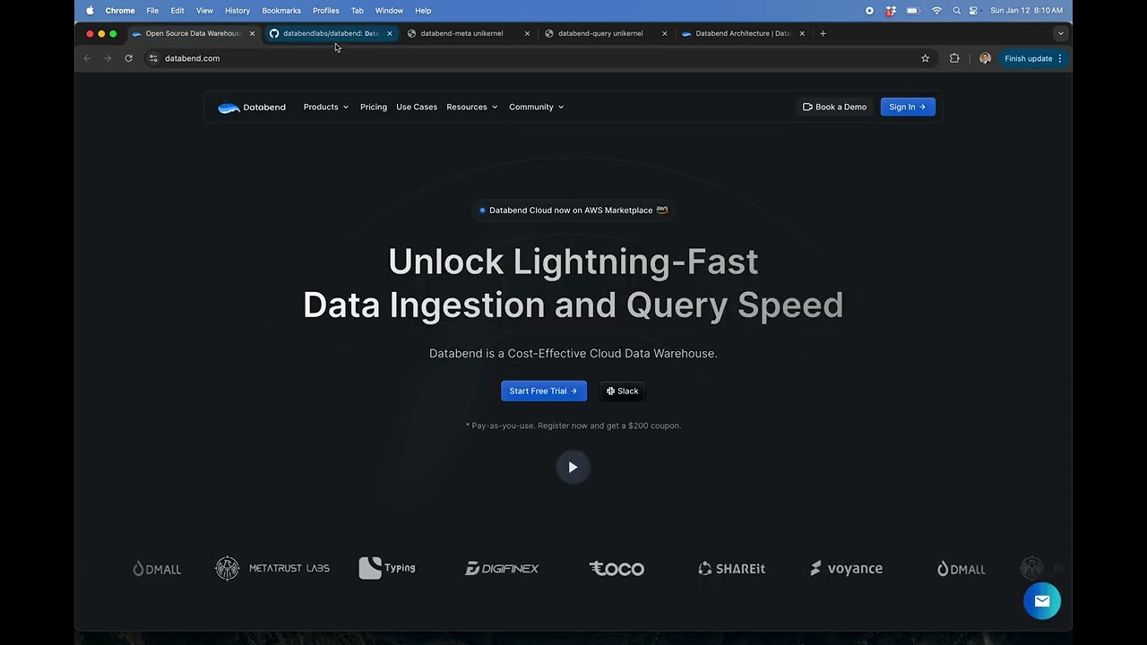 [Unikernel Application Spotlight] Databend - Open Source Data Warehouse