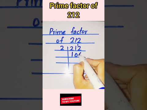 prime factor of 212 #viral #youtube #youtubeshorts #youtubeshorts #maths