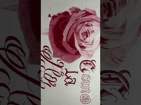 #chicanoart (rose) #lettering