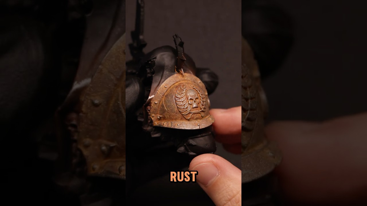 How to Paint Rust effect for Warhammer Miniatures (Beginner-friendly Tutorial).