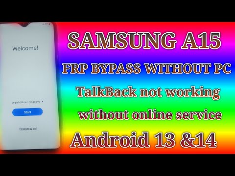 samsung a15 frp bypass 2025 || new security android 14 frp unlock without pc Talkback Not Working