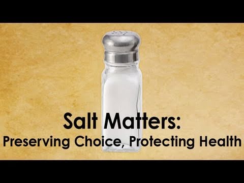 Salt Matters: Preserving Choice, Protecting Health