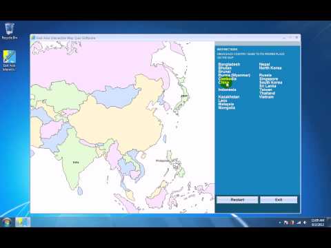 How To Use East Asia Interactive Map Quiz Software
