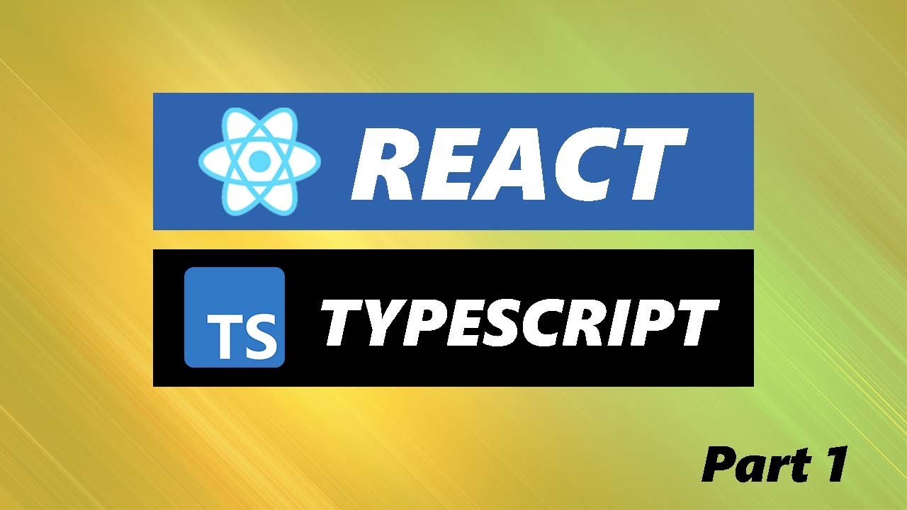 React Typescript Tutorial - Todo list project - Part 1
