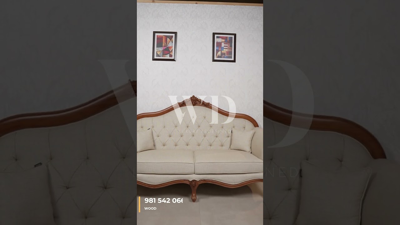 Luxury Sofa Design  | Handcrafted Wooden Carved Sofa | Elegant Living Room Furniture