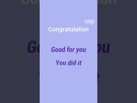 Different way to say Congratulation #english #learnenglish#englishspeaking #Shorts