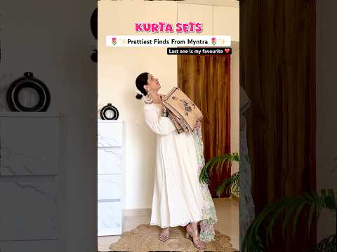 Three Prettiest Kurta Sets From @myntra 🌷🔥 #myntrafashion #kurtaset #fashion #myntra #ethnicwear