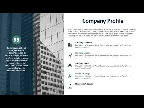 Company Profile PowerPoint Template | Kridha Graphics