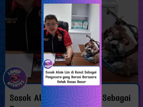 Sosok Alvin Lim di Kenal Sebagai Pengacara yang Berani Bersuara Untuk Kasus Besar