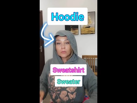 English vocabulary: sweatshirt vs. sweater