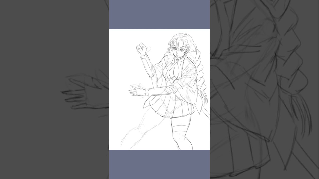 Mitsuri Kanroji. #mitsuri #mitsurikanroji #demonslayer #fanart #short #shorts