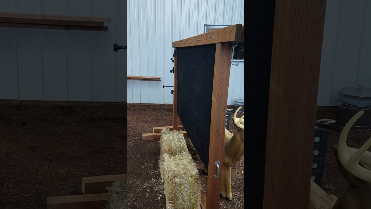 How to build an archery backstop.