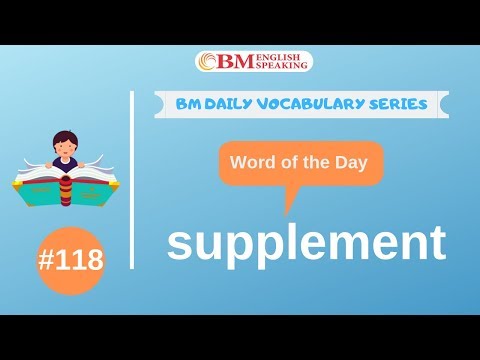 Word of the Day (supplement) 200 BM Daily Vocabulary | 2019