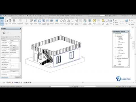 [Day-8]Step6: How to add Boundary wall, Stairs & Railings project in Revit || Engineering Software