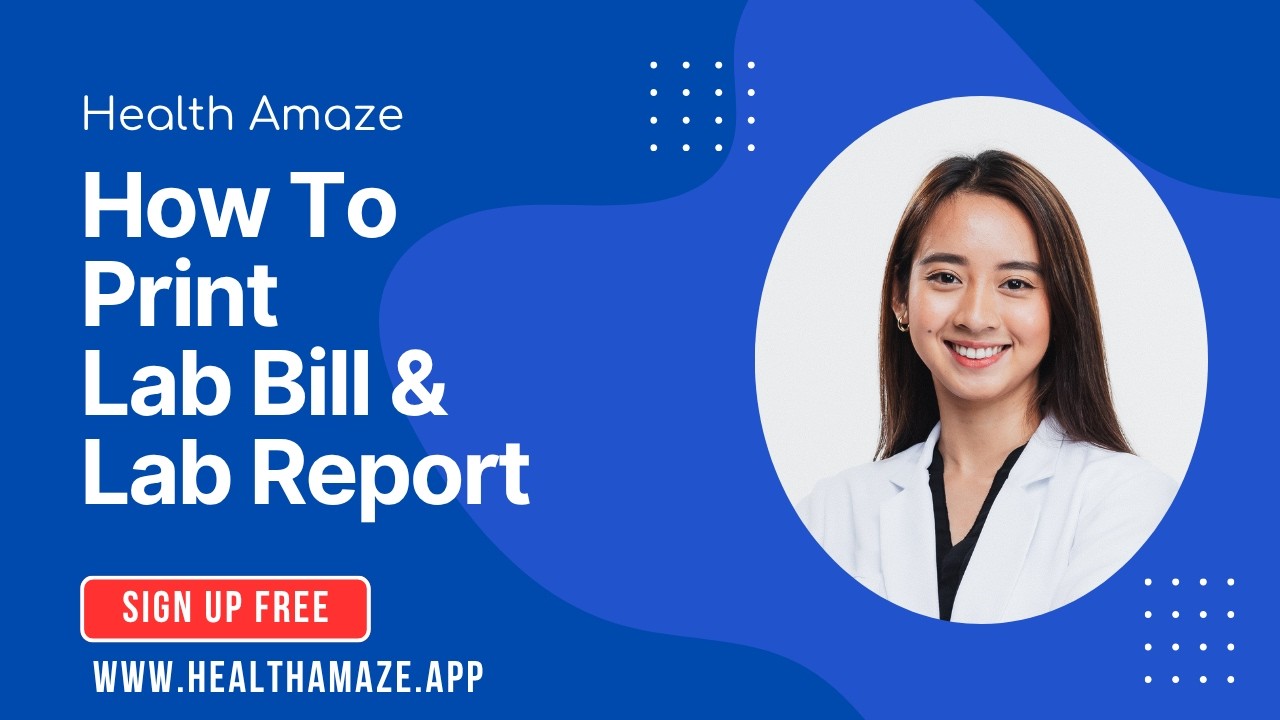 🖨️ How to Print Lab Bill & Lab Report | Health Amaze | 2026