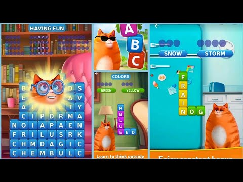 Kitty Scramble: Word Stacks-(Paris) EP-2 Level 15 to 20||By Clever App Pte. Ltd.